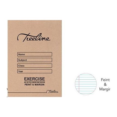 Treeline exercise book A5 32pages F/M