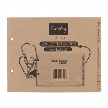 Croxley Index A5 A-Z Sheets JD1471