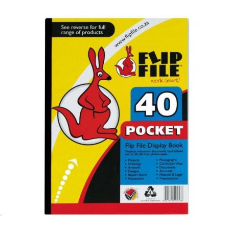 Flip File Display Books-A4 40Pockets-F2440