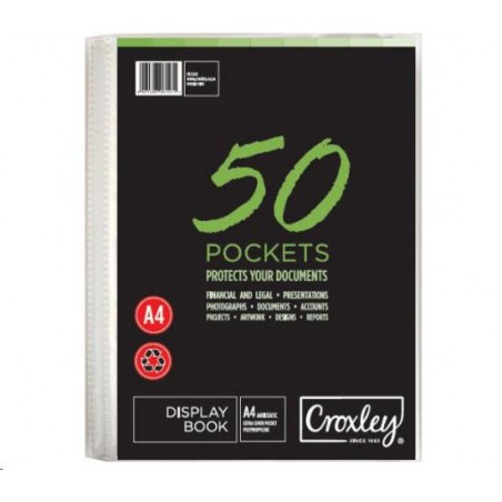 Croxley Display Book ( Flip File ) 50 Pocket A4