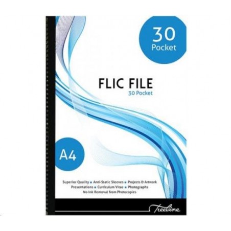 Treeline Flip File 30 Pocket A4