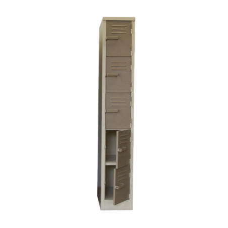 5 Compartment Locker 1800 x 300 x 450 Ivory Karoo
