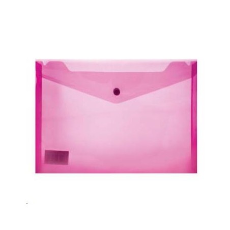 Treeline Filing Carry folder A4 with Stud Hot Pink