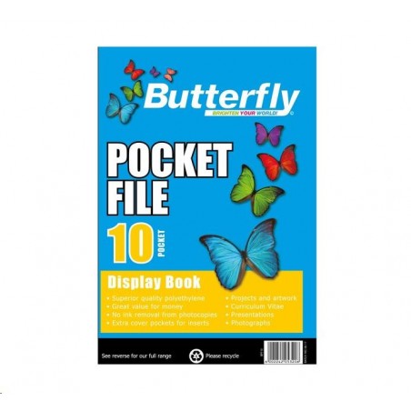 Butterfly Flip File 10 Pocket A4