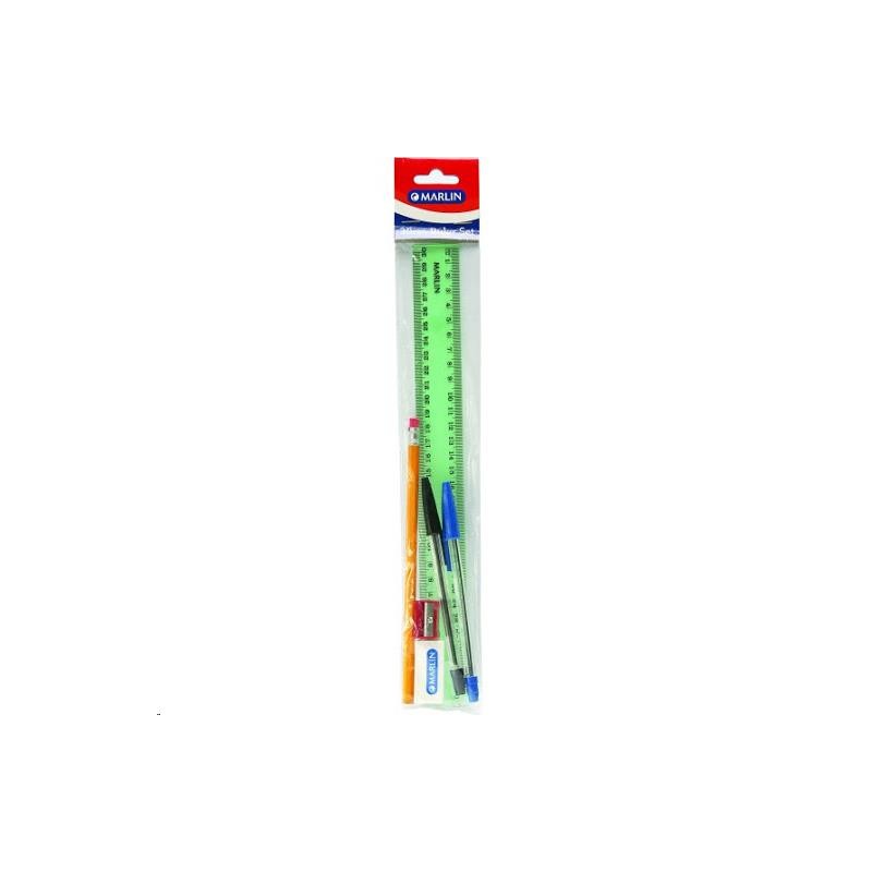 Marlin 30cm Ruler kit 6 Piece