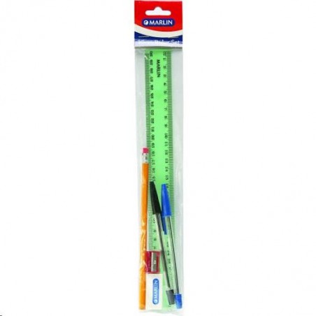 Marlin 30cm Ruler kit 6 Piece